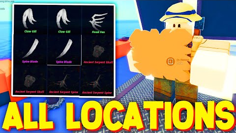 How To FIND ALL 10 PREHISTORIC FISH BONES LOCATIONS in FISCH! (Dr ...